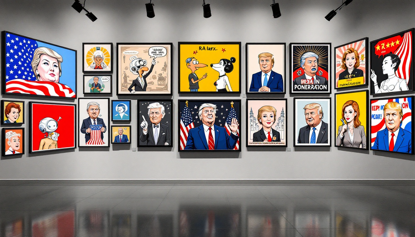 AI Political Cartoon Generator | PixelDojo | AllYourTech